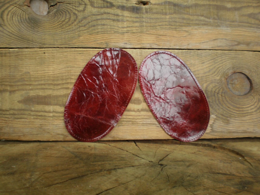 Oval Patch, Elbow Patch, Leather Patch, Red Lacquer, Sweater Patch ...