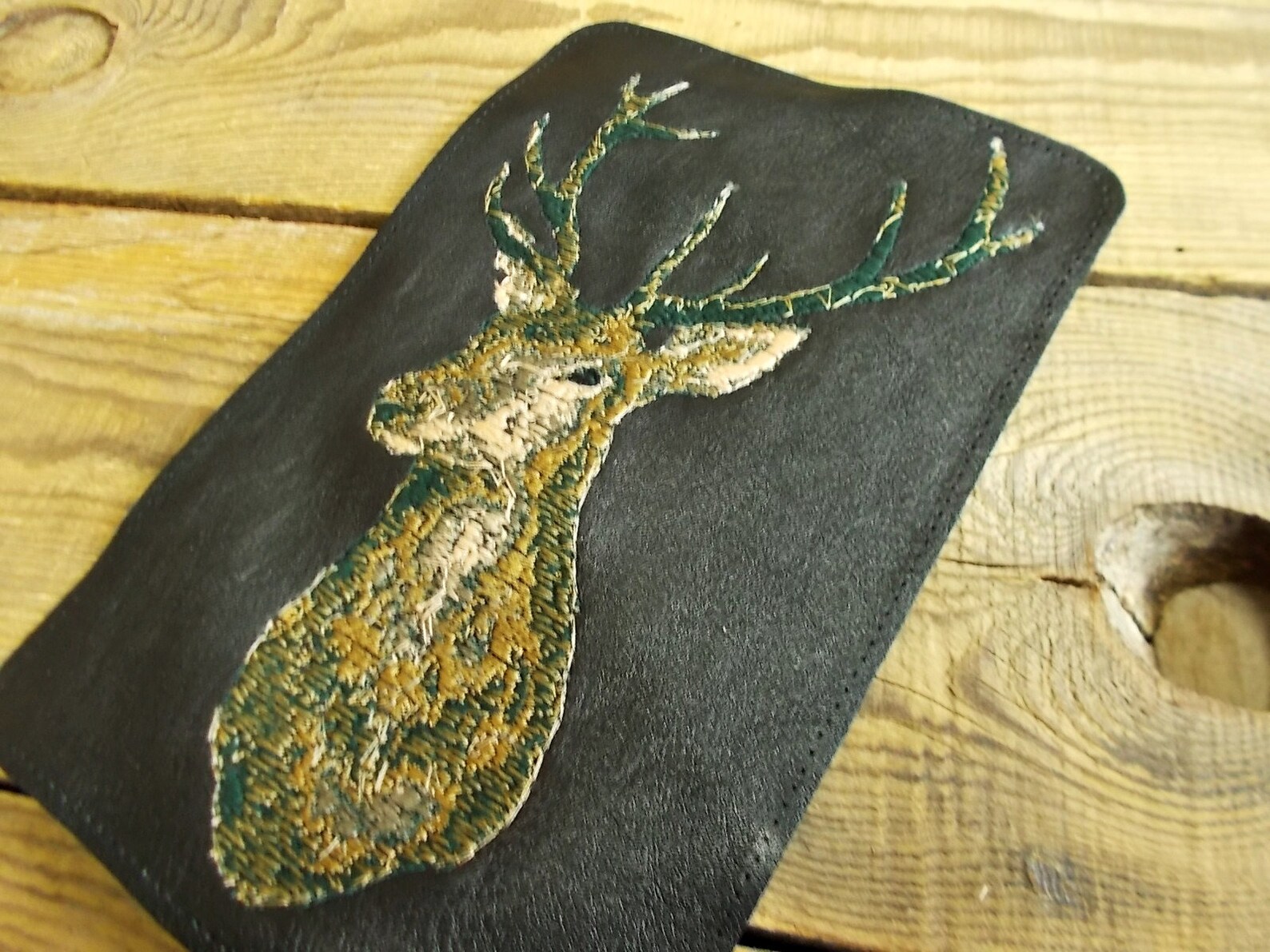 Custom Leather Patch Hunter Patch Deer Patch Deer Head - Etsy