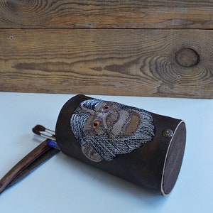 Pencil Desk Organizer, Office Accessories, Monkey, Children's Room, Pen ...