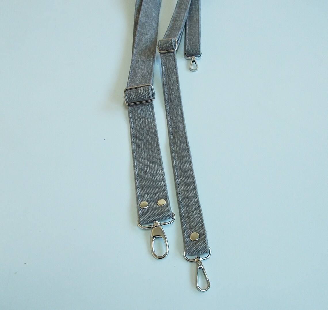 Purse Strap Bag Straps Long Straps Canvas Strap Gray - Etsy