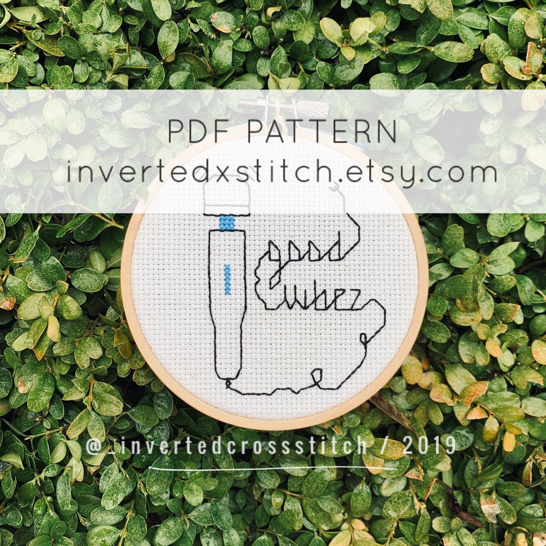 Hitachi Magic Wand Cross Stitch Pattern Good Vibes Subversive Cross ...