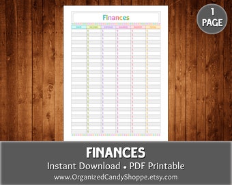 Supply Inventory 1 Page Instant Download PDF Printable - Etsy