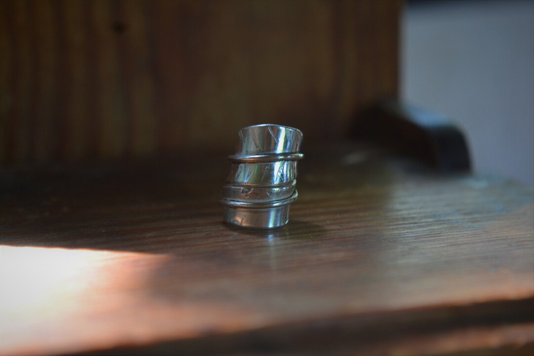 Eco Sterling Silver Wraparound Leaf Dreadlock Cuff. Dread Jewellery ...