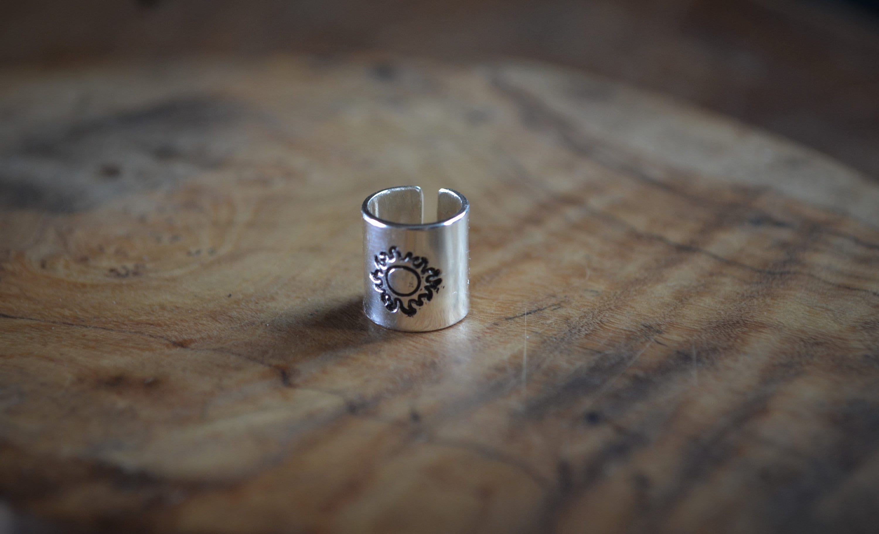 Sterling Eco Silver Hair Sun Cuff. Dreadlock/braid/beard Jewellery. in ...