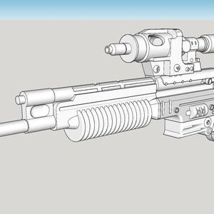 A280 Hoth Rebel Blaster From Star Wars the Empire Strikes Back. 3D ...