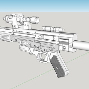 A280 Hoth Rebel Blaster From Star Wars the Empire Strikes Back. 3D ...