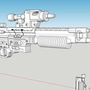 A280 Hoth Rebel Blaster From Star Wars the Empire Strikes Back. 3D ...