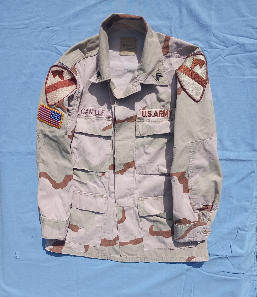Original Issue Camouflage Desert Storm Uniform Jacket With Emblems. - Etsy