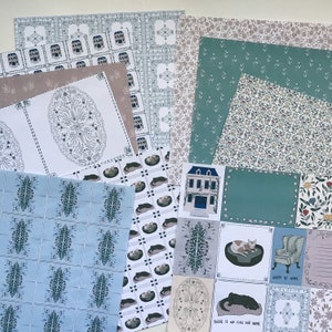 Happy at Home, Digital Paper, Printable Paper Pack, Pack of 10 - Etsy