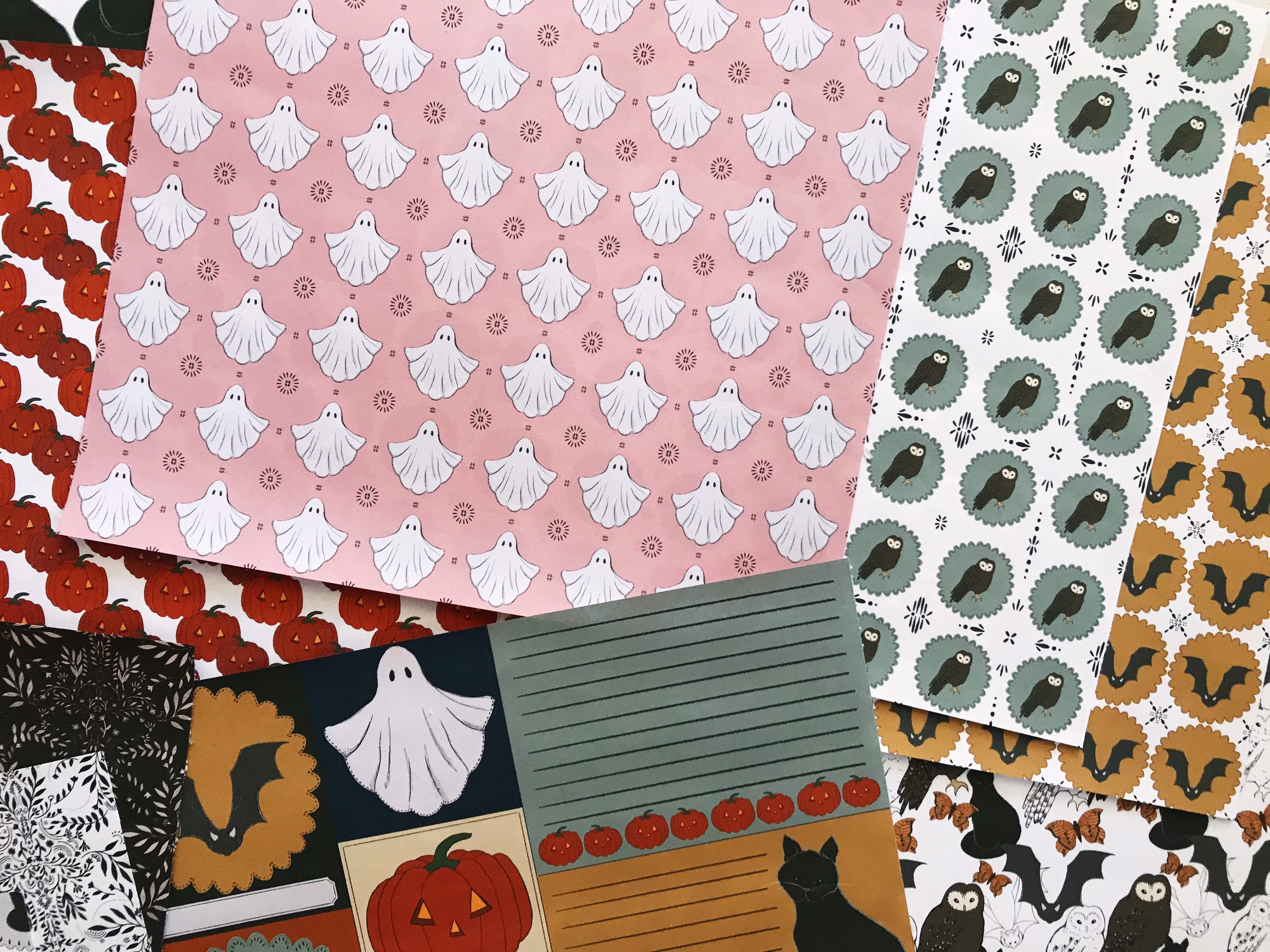 Full Moon, Halloween Digital Paper, Printable Paper Pack, Pack of 12 - Etsy