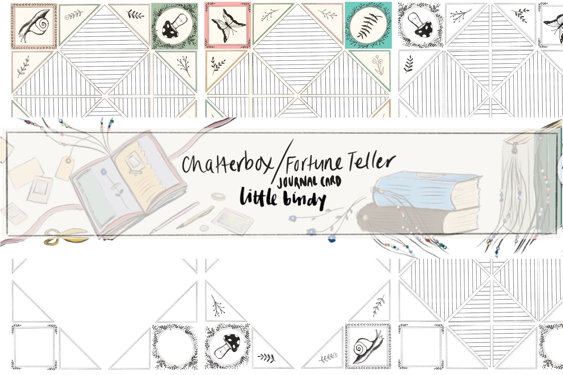 Chatterbox Fortune Teller Printable Interactive Journal | Etsy Australia