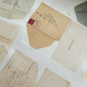 Set of 14 Vintage Envelopes, Junk Journal Ephemera, Vintage Used ...