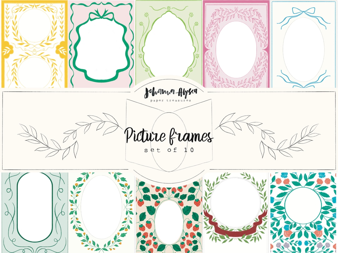 Picture Frames, Photo Frames, Journal Ephemera - Etsy