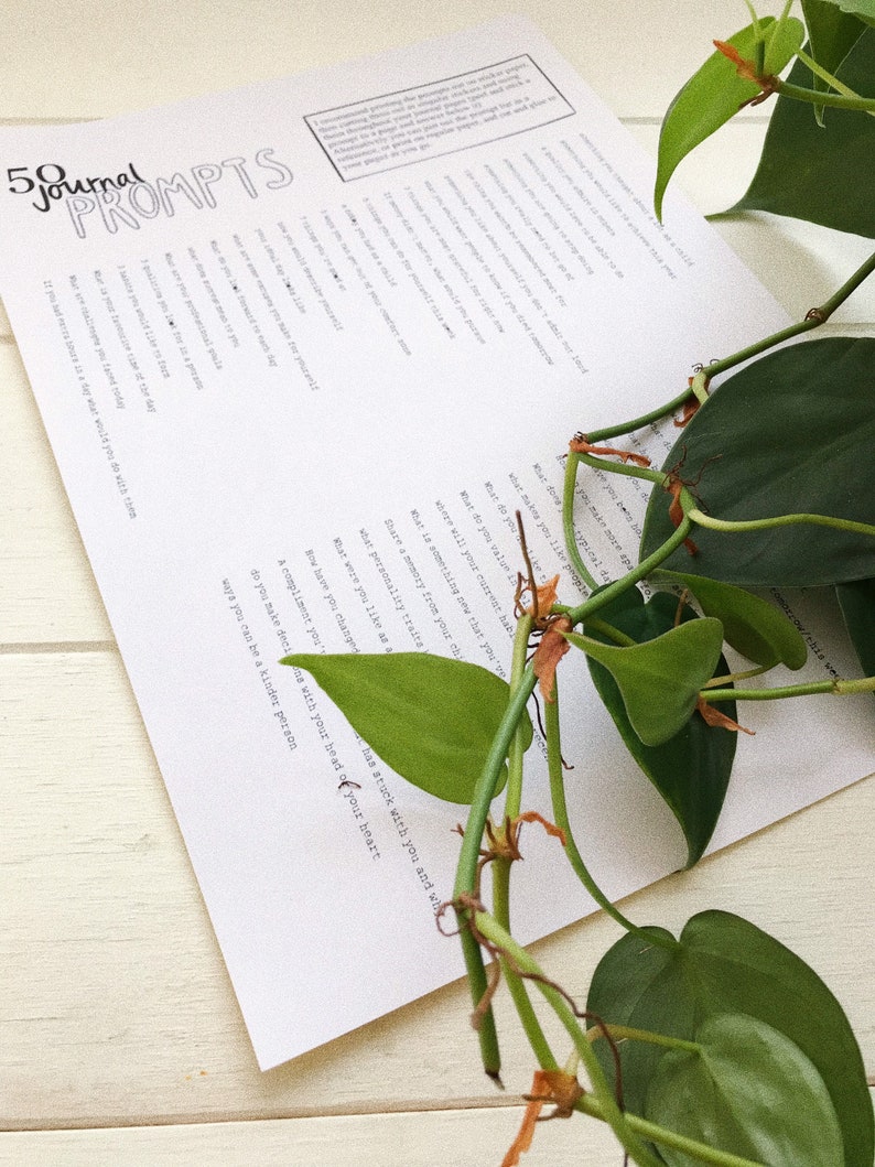 Journal Prompts Printable Prompt Stickers Junk Journal - Etsy