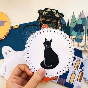 Full Moon Foldouts, Halloween Printables, Journal Ephemera, Printable ...