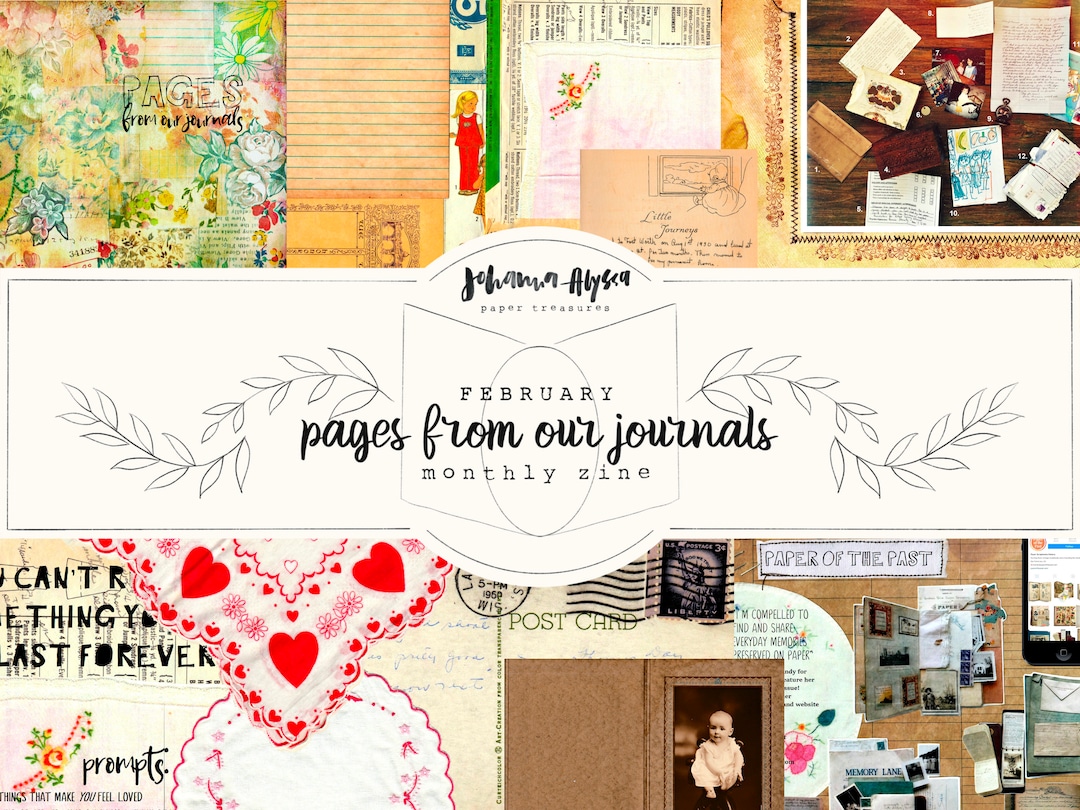 FEBRUARY, Pages From Our Journals Zine, Journalling Zine, Digital Zine ...