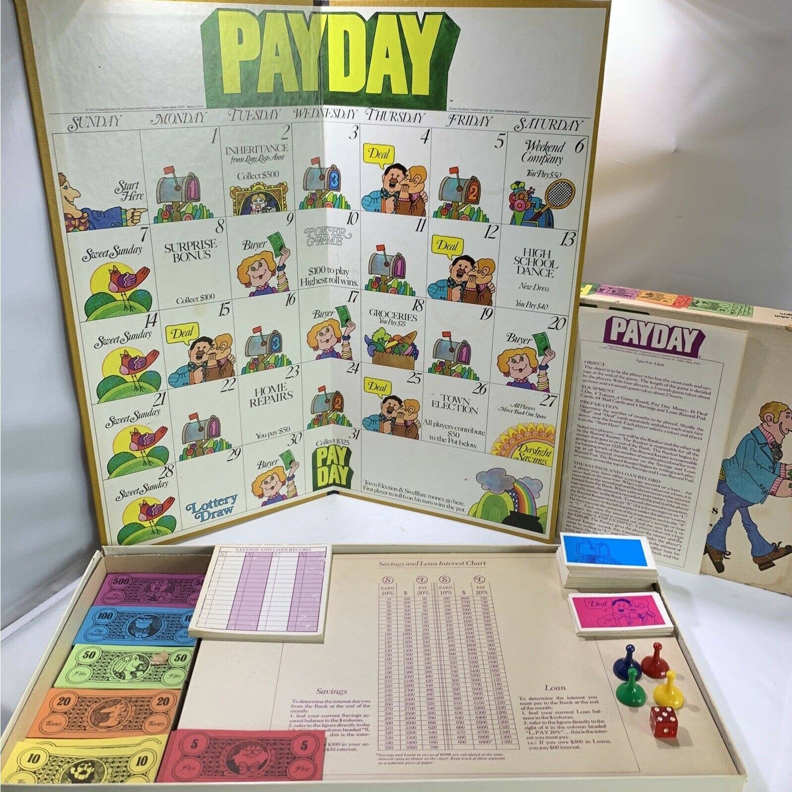 Vintage Payday Board Game 1975 By Parker Brothers Etsy