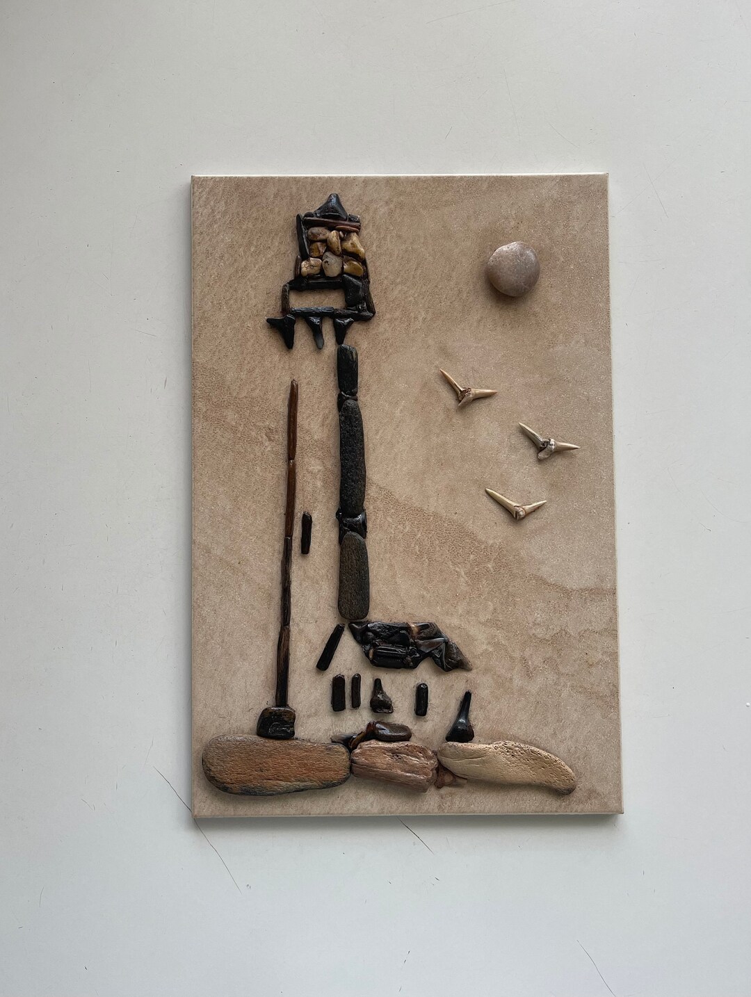 Lighthouse. Pebble Mosaics. Pebble Art. - Etsy