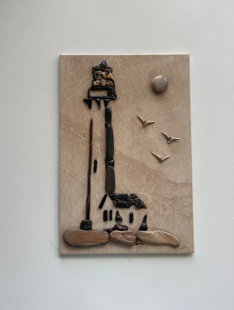 Lighthouse. Pebble Mosaics. Pebble Art. - Etsy