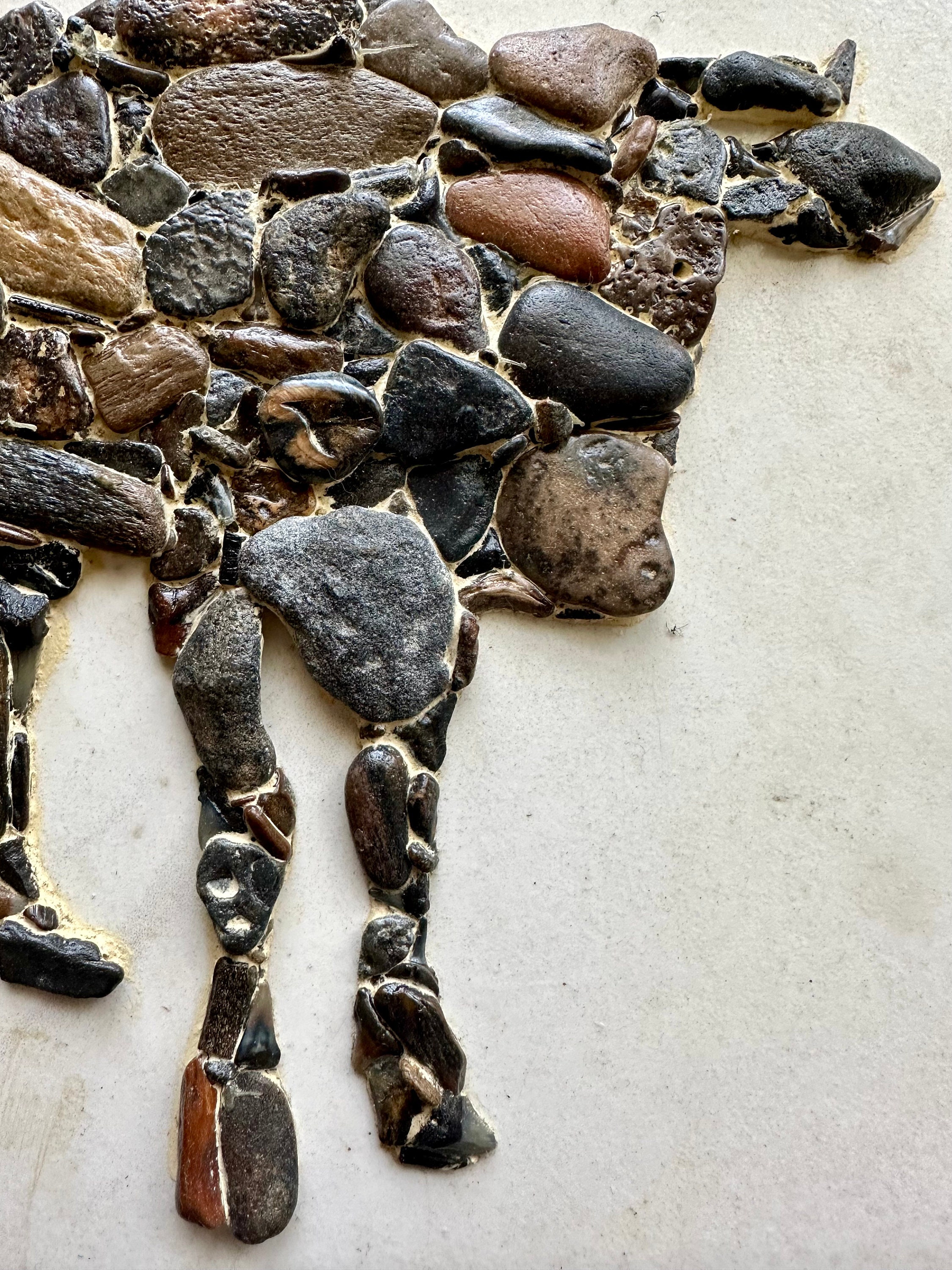 Milking a Cow. Pebble Mosaics. Pebble Art. - Etsy