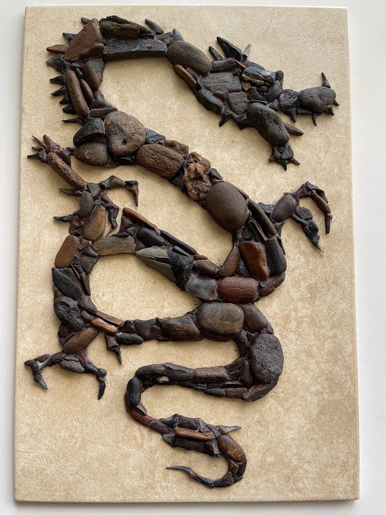 Dragon. Pebble Mosaics. Pebble Art. - Etsy