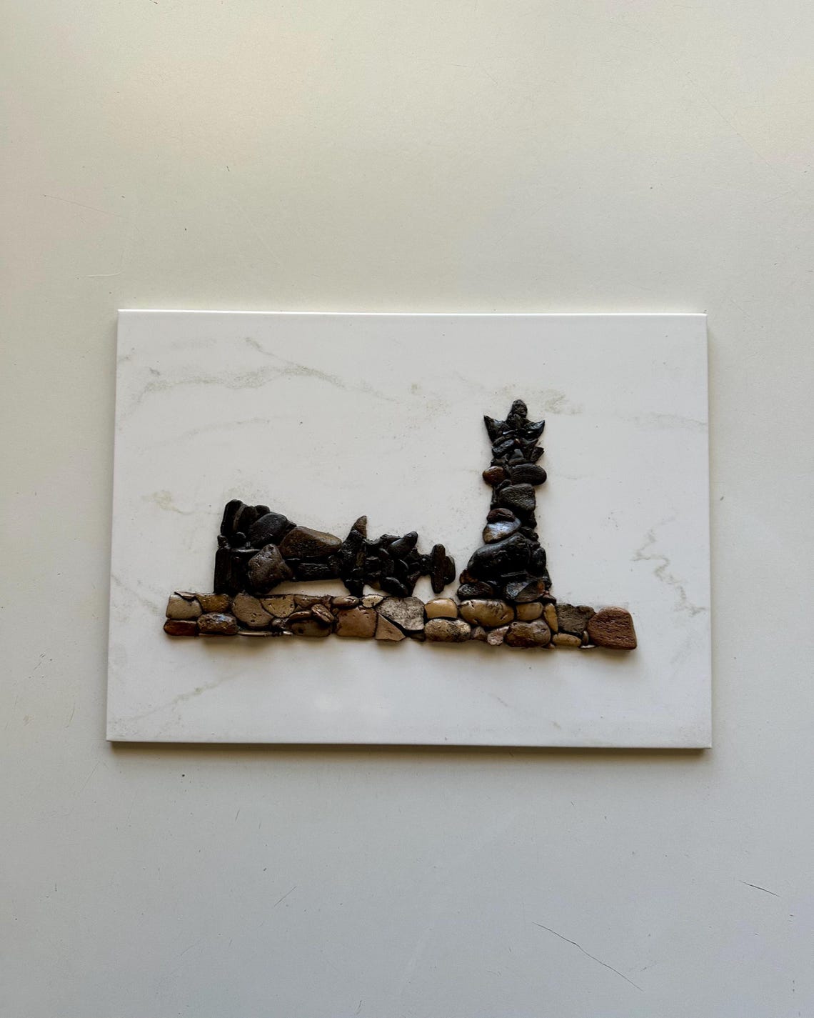 Chess Figures. Pebble Mosaics. Pebble Art. - Etsy