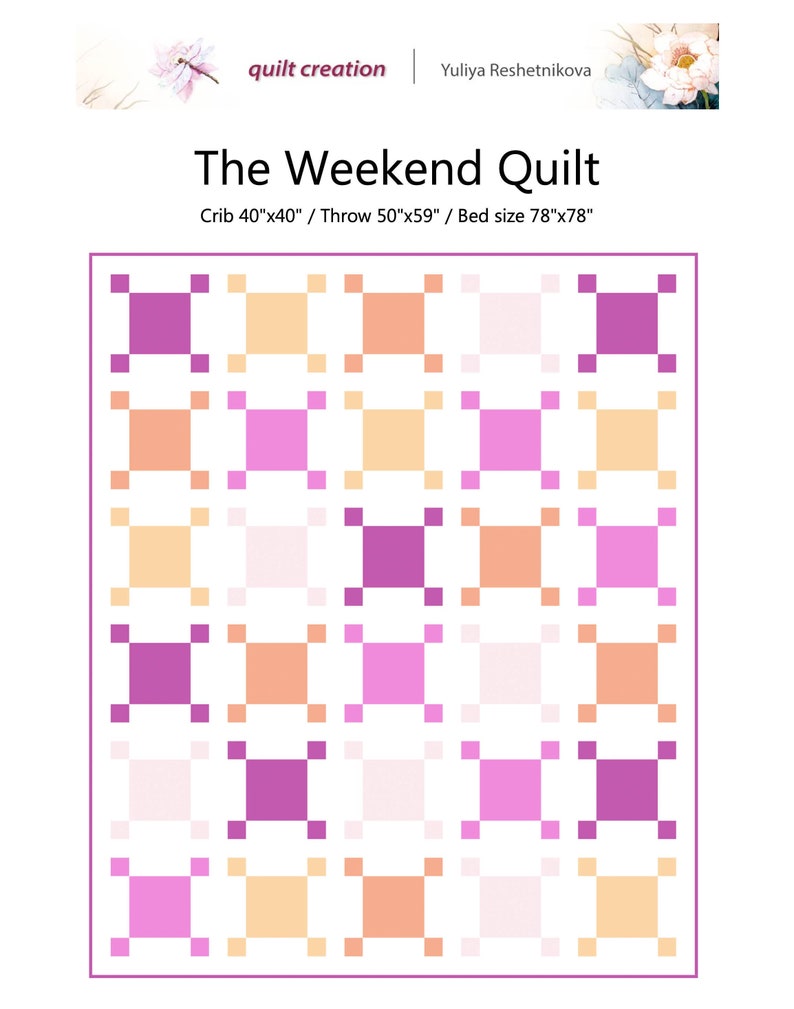 The Weekend Quilt PDF Sewing Pattern - Etsy