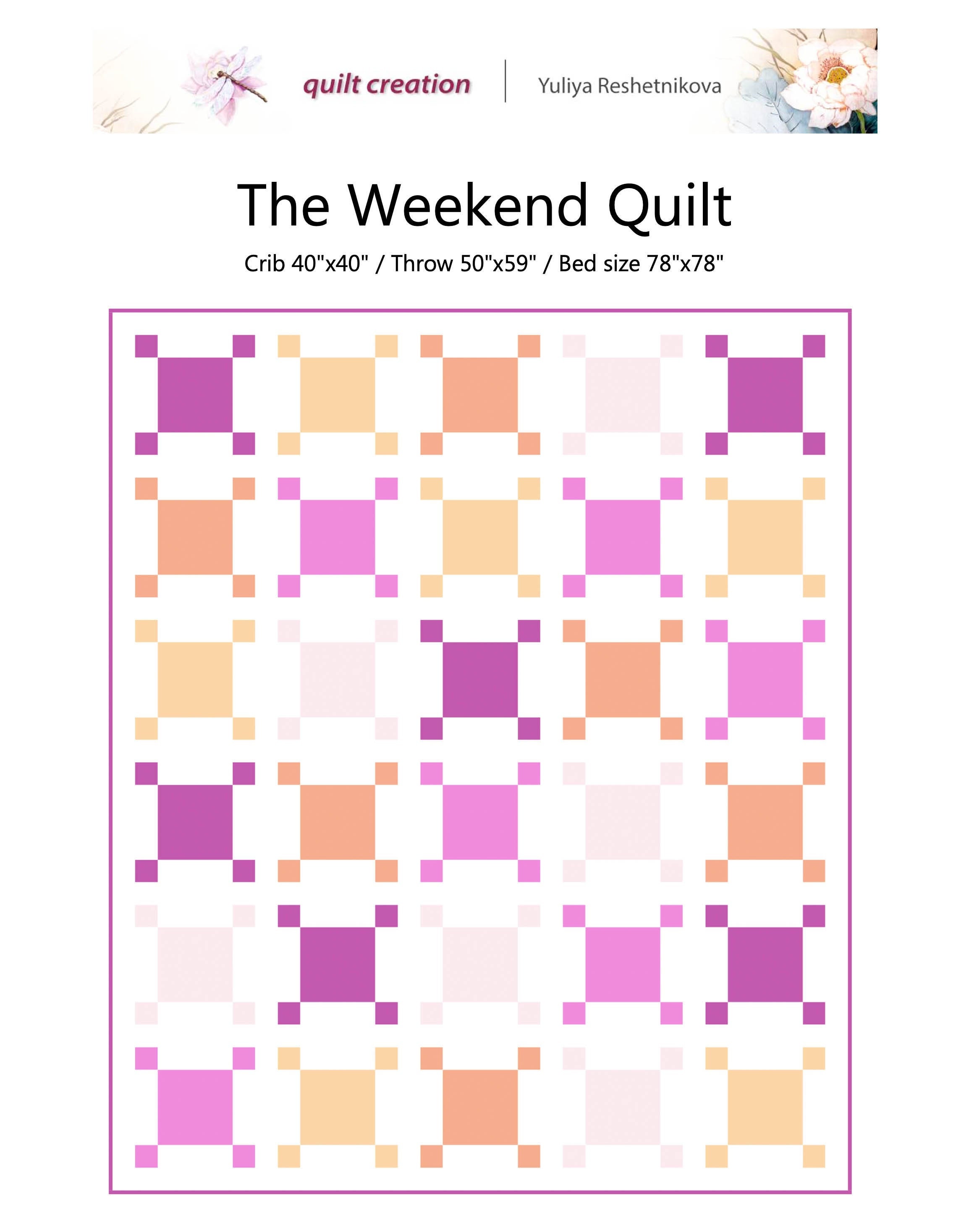 The Weekend Quilt PDF Sewing Pattern - Etsy