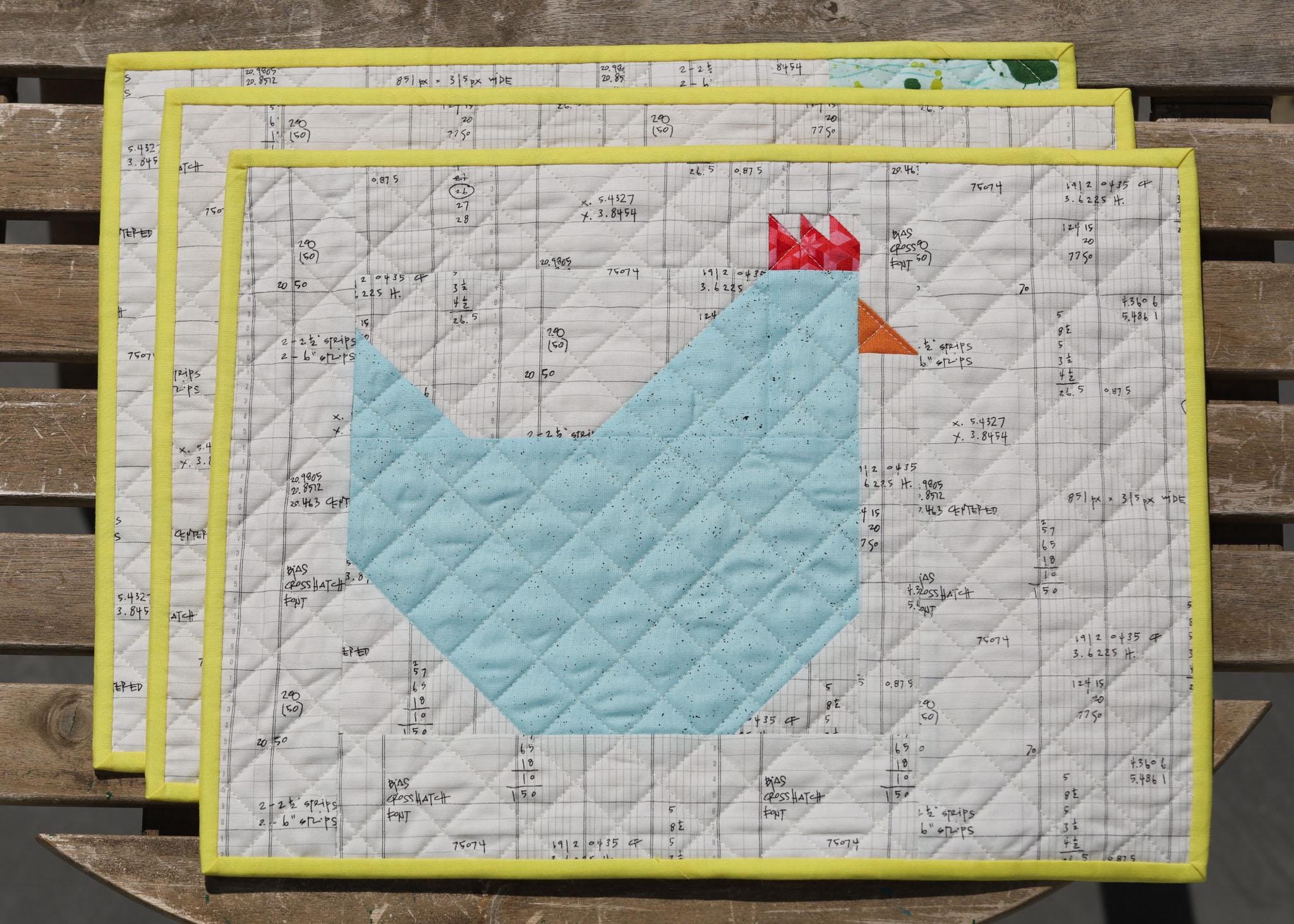 Hen Block PDF Pattern - Sewing - Etsy