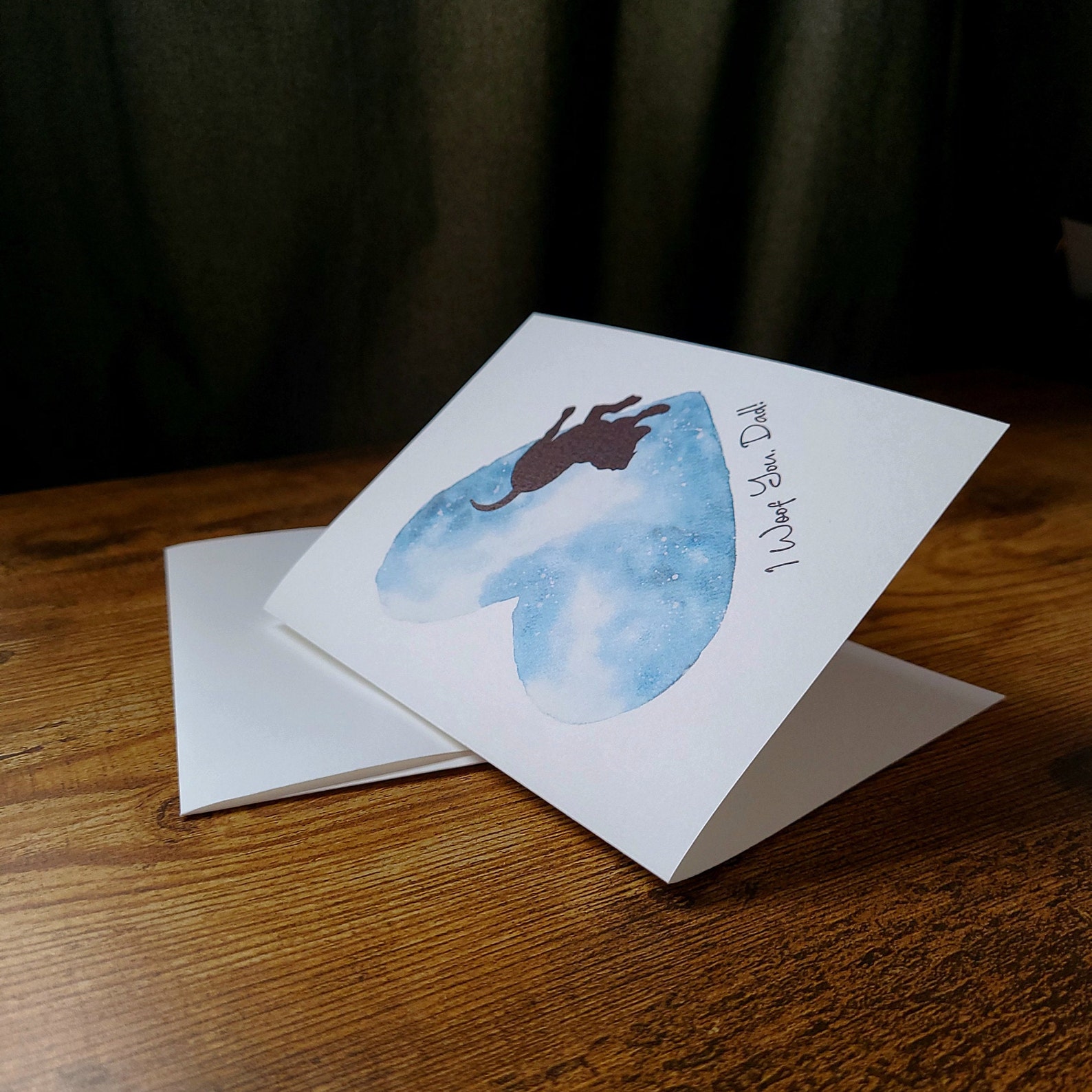 I Woof You Dad, Dog Pun Dad Card, Happy Father's Day Card, Fur Baby ...