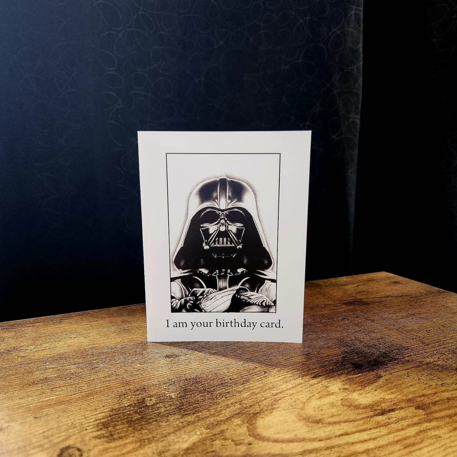 I Am Your Birthday Card, Funny Nerdy Vader Birthday Card, Birthday Card ...