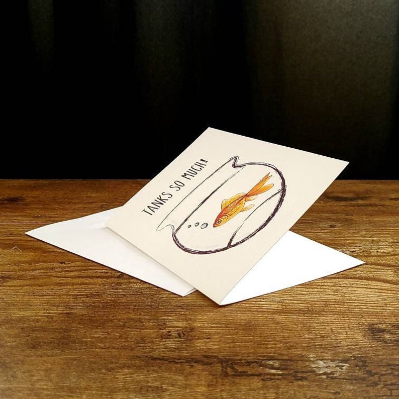 Thank You so Much Card, Funny Fish Pun Appreciation Card, Fish Lover ...