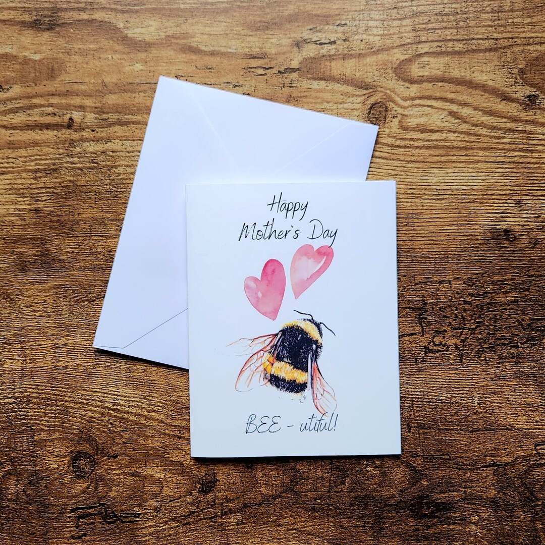 Happy Mother's Day Bee-utiful, Bee Mother'sday Card for Daughter ...