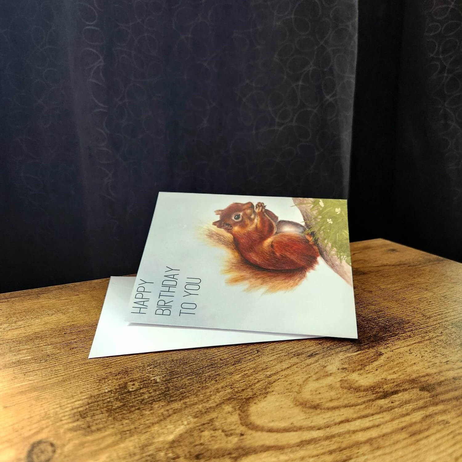 Happy Birthday to You, Birthday Card, Squirrel Greeting Card, Squirrel ...