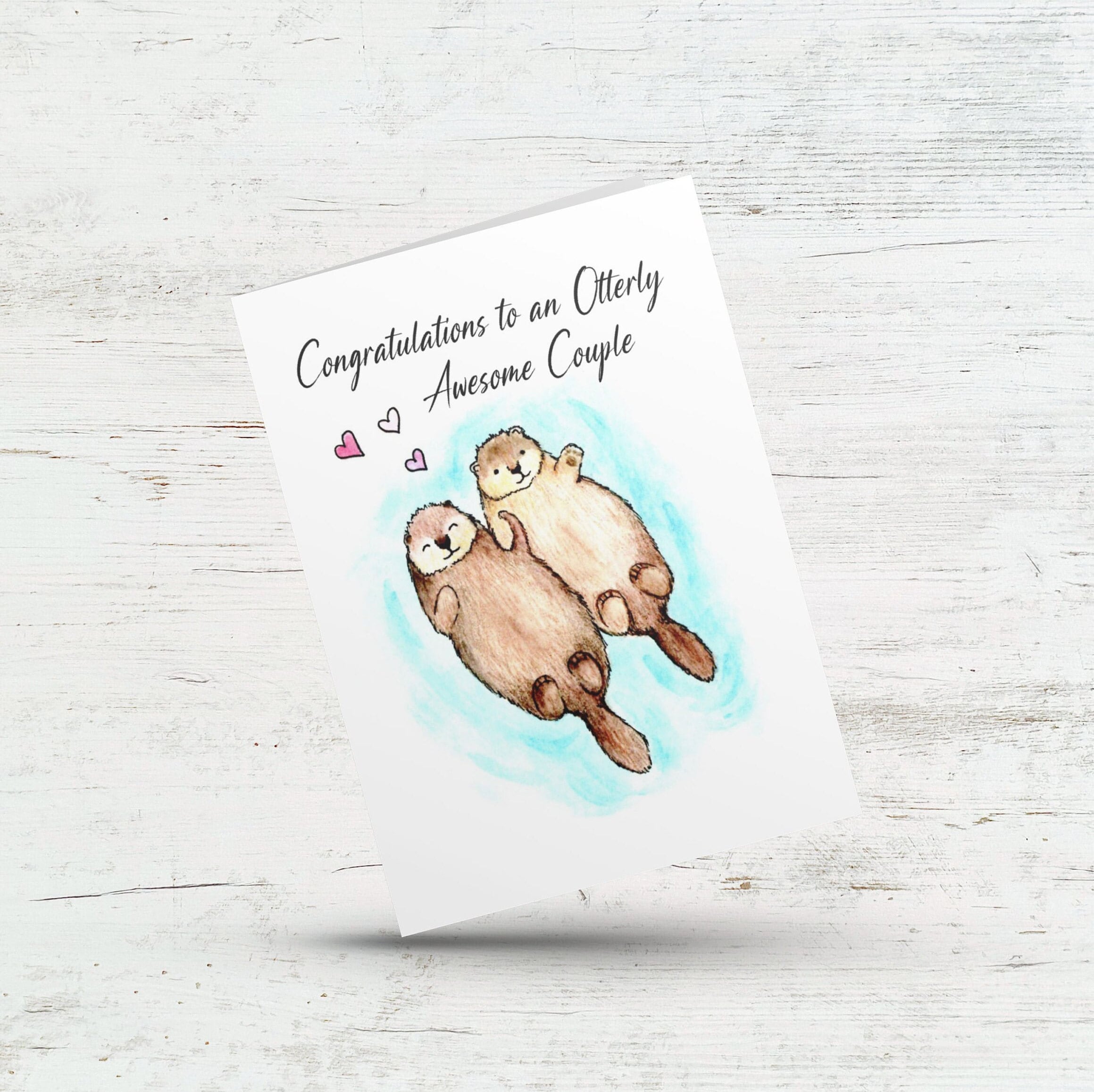 Otter Wedding Card, Congratulations to the Otterly Awesome Couple ...