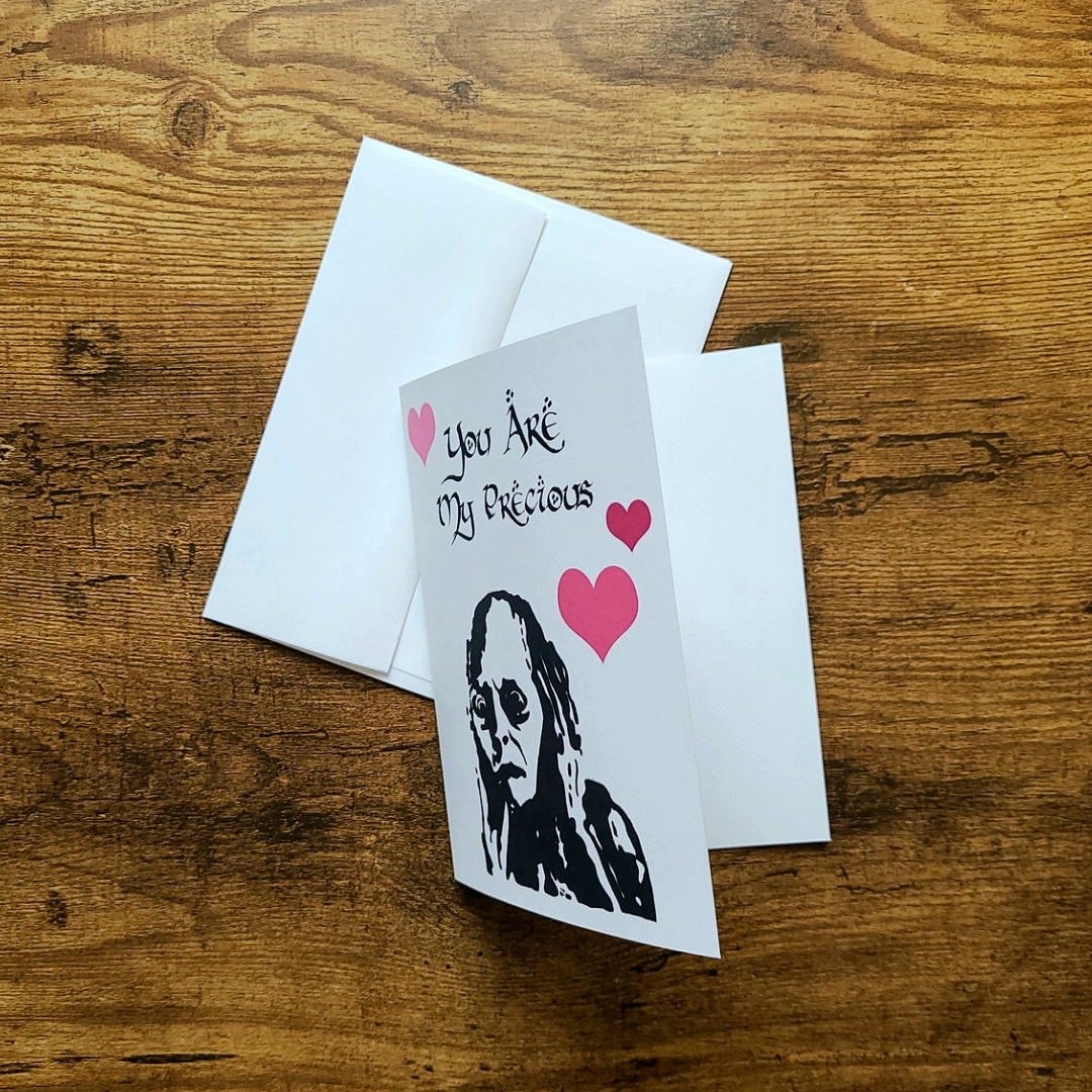 You Are My Precious, Lord of the Rings Valentine, LOTR Anniversary Card ...