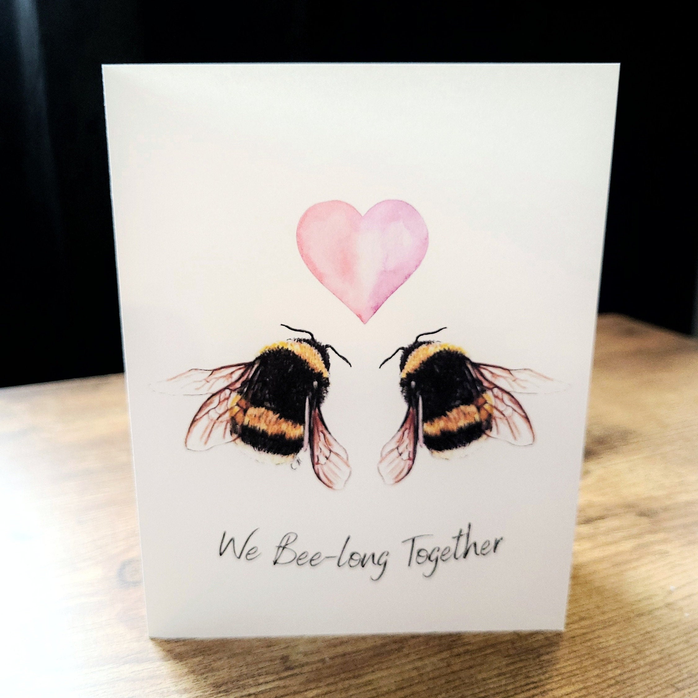 We Bee-long Together, Bee Pun Valentine Card for Boyfriend, Girlfriend ...