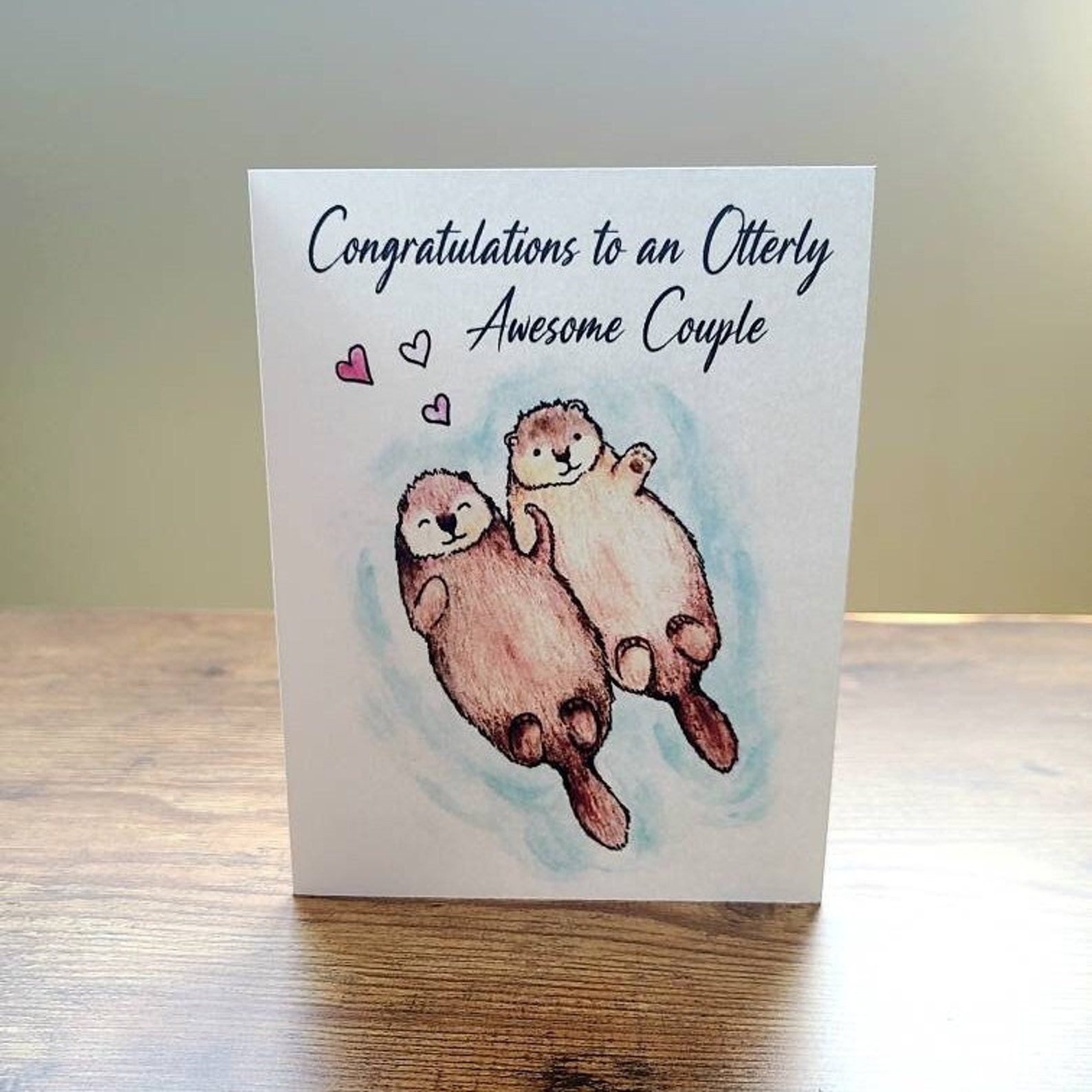Otter Wedding Card, Congratulations to the Otterly Awesome Couple ...