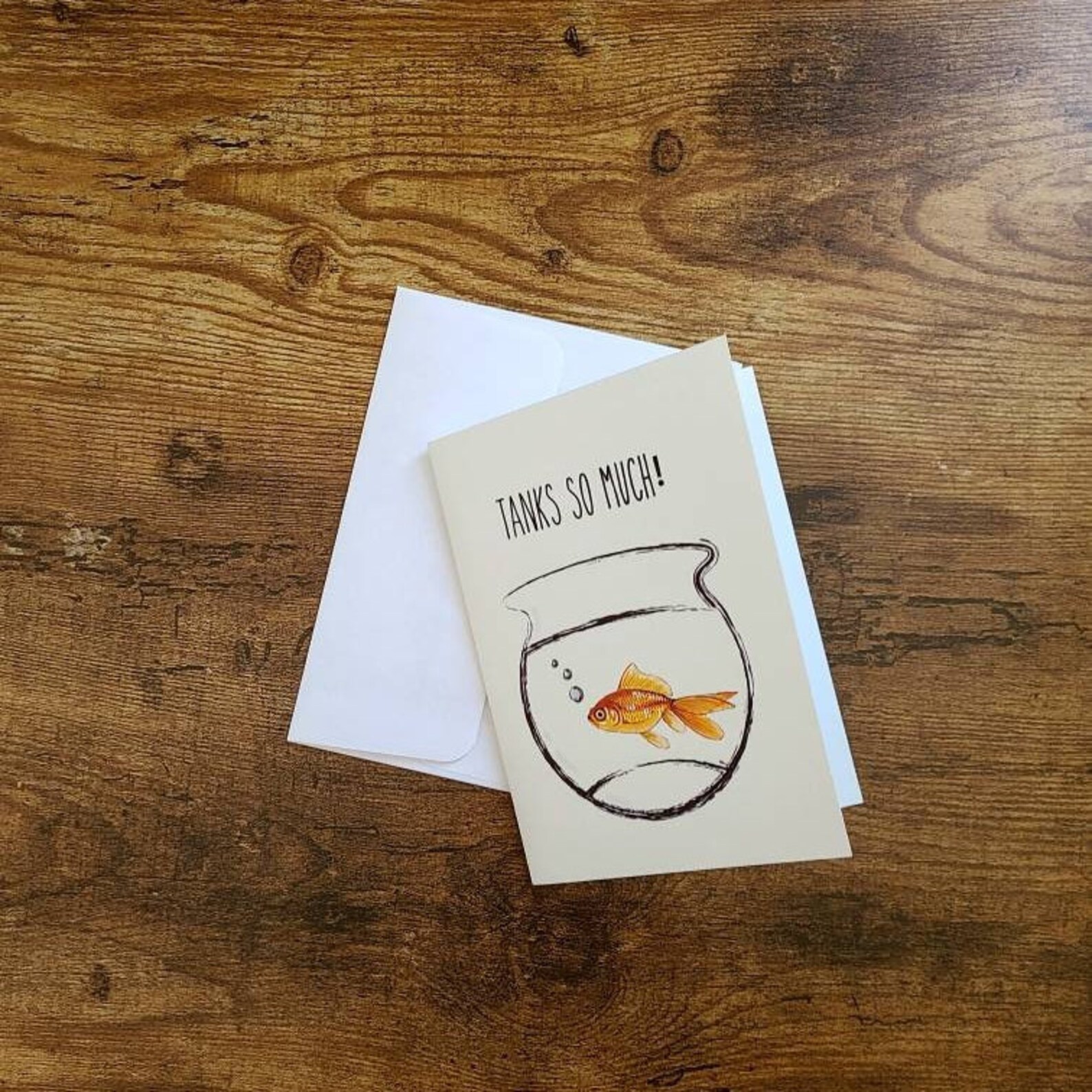 Thank You so Much Card, Funny Fish Pun Appreciation Card, Fish Lover ...