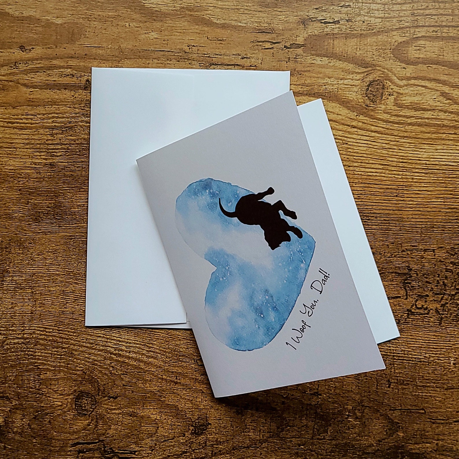 I Woof You Dad, Dog Pun Dad Card, Happy Father's Day Card, Fur Baby ...