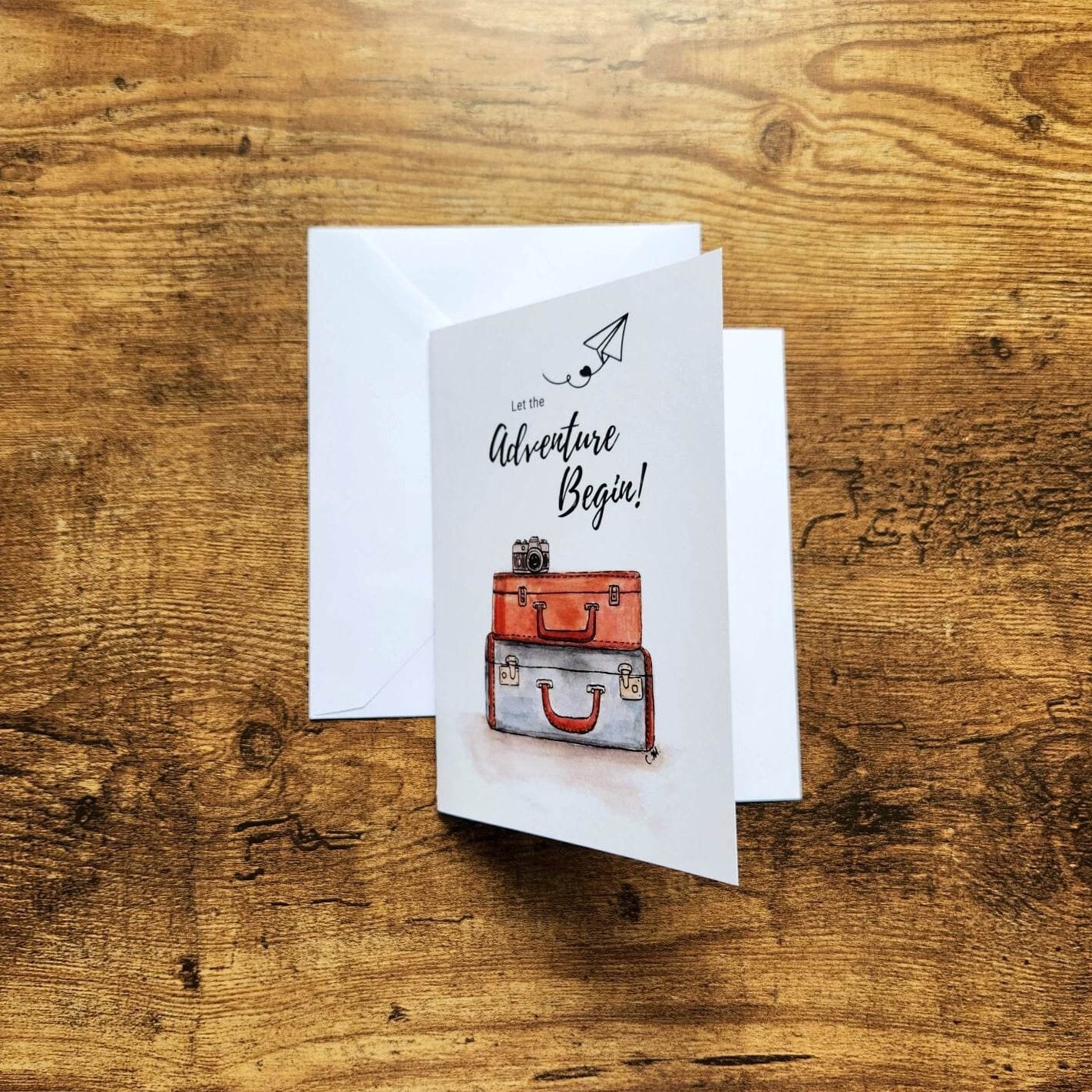 Let the Adventure Begin Card, Congratulations Card, New Adventure Card ...