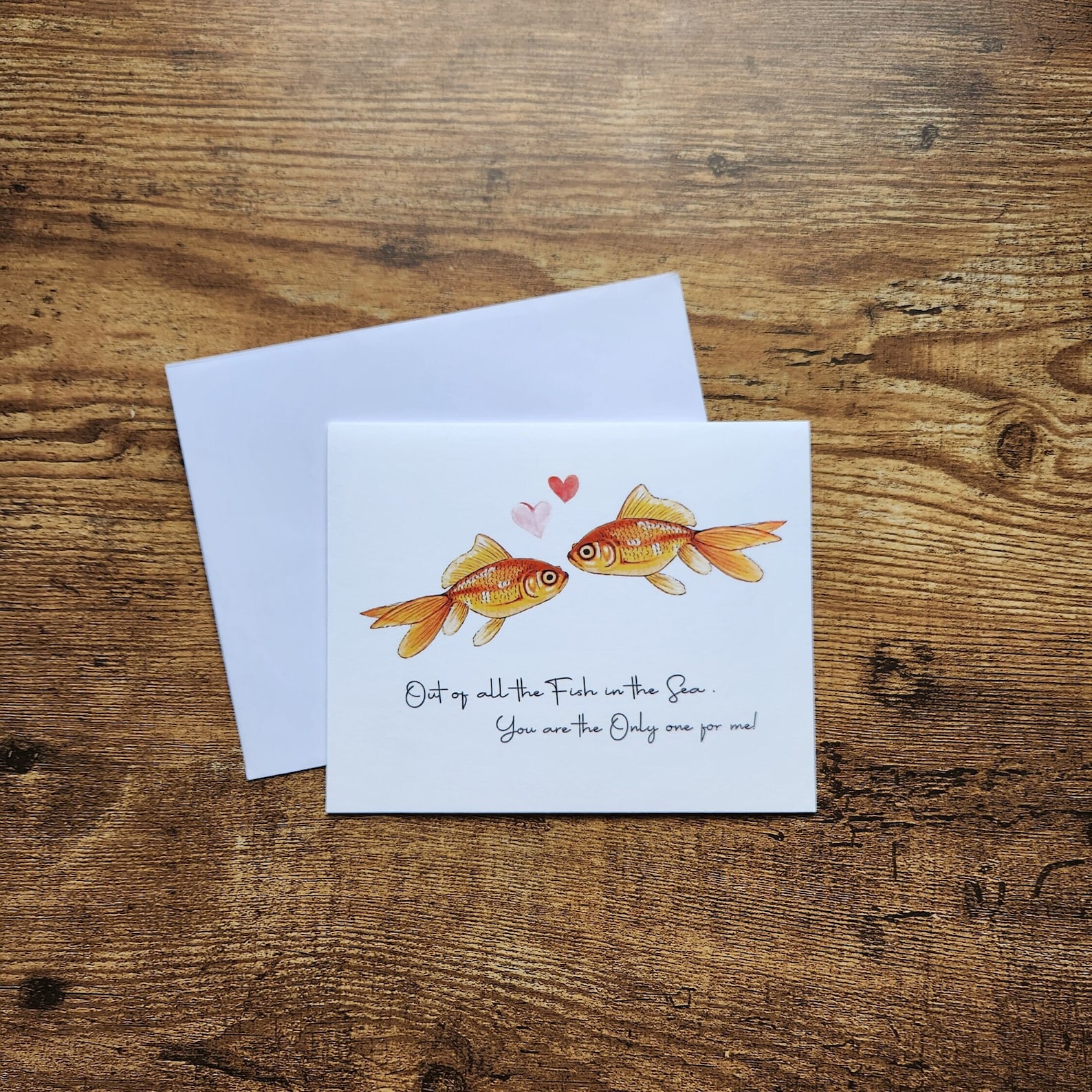 Out of All the Fish in the Sea, You Are the Only One for Me Card, Funny ...