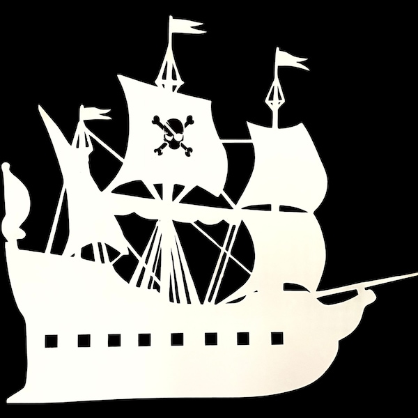 Pirate Ship Vinyl Car Decals - Etsy