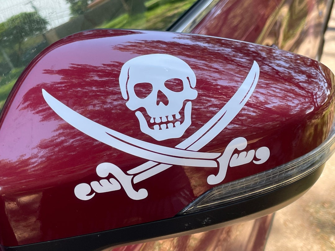 Pirate Jolly Rogers Car Vinyl Decal/bumper Decal - Etsy