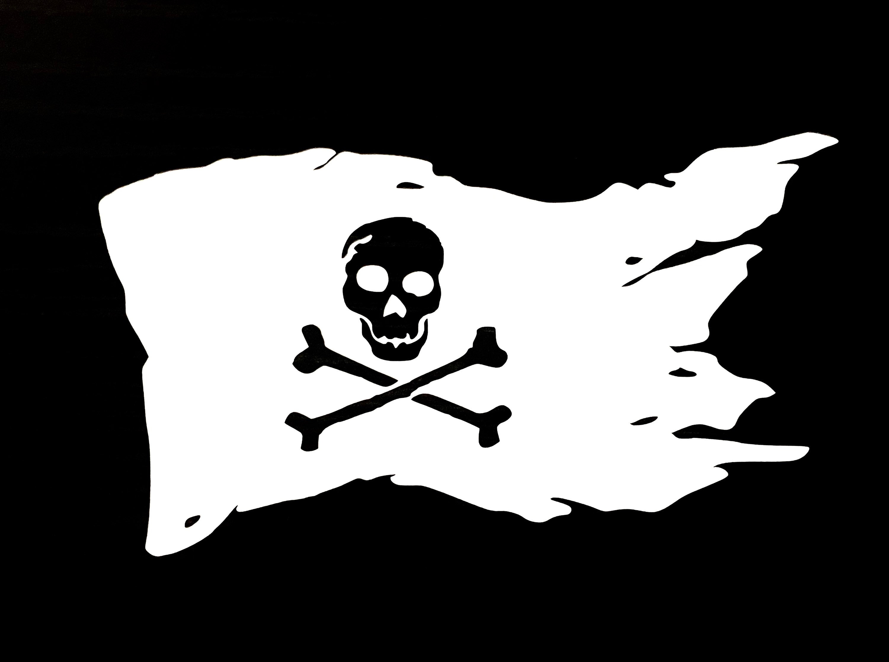 Pirate Jolly Rogers Flag Car Vinyl Decal/bumper Decal - Etsy