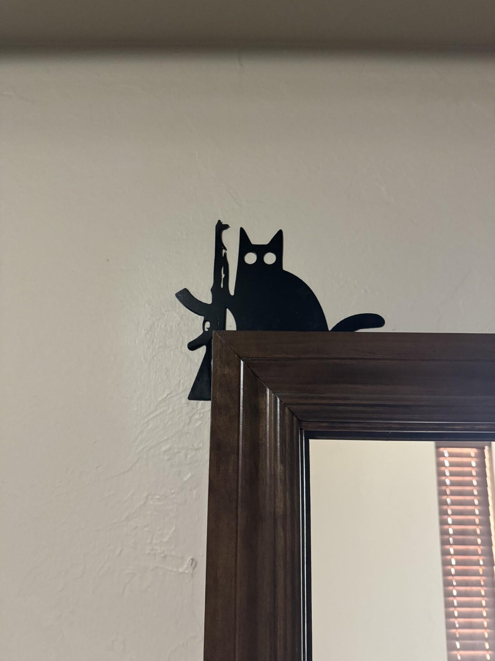 Comical Black Murder Kitty Door Moulding Topper - Etsy