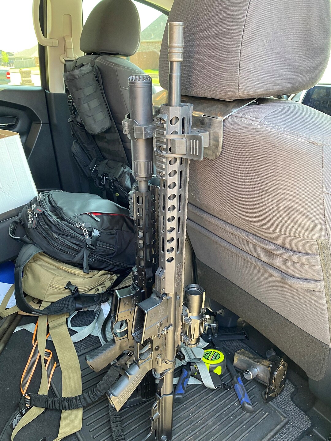 Vehicle Rifle Rack/holder Vertical Behind the Seat - Etsy