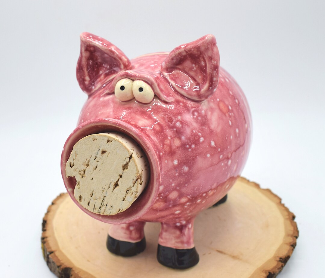 Handmade Pottery Piggy Bank in Stock and Ready to Ship - Etsy