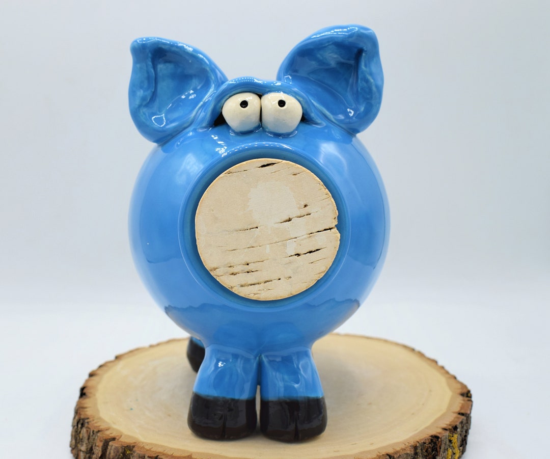 Handmade Pottery Piggy Bank -- in Stock and Ready to Ship - Etsy