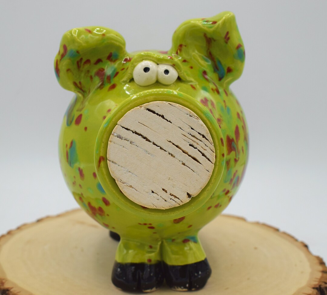 Handmade Pottery Piggy Bank in Stock and Ready to Ship - Etsy